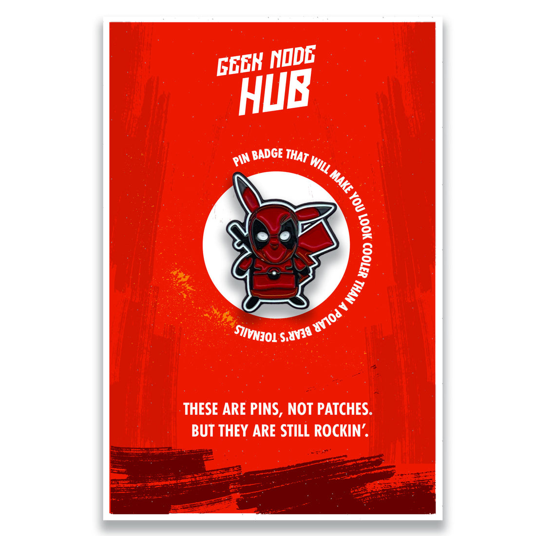 Pikachu Deadpool Funko Pop Enamel Pin Badge – KUZI TEES