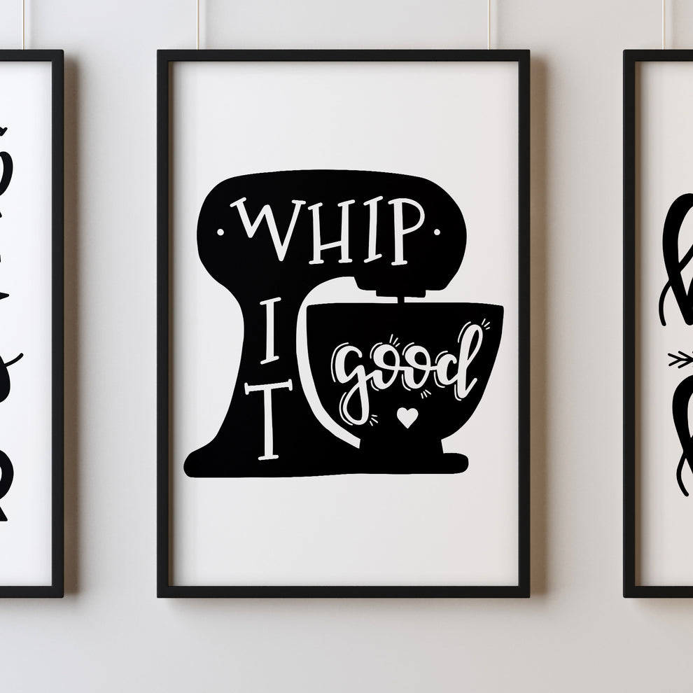 Whip It Good A4 A3+A2 Posters Wall Art Home – KUZI TEES