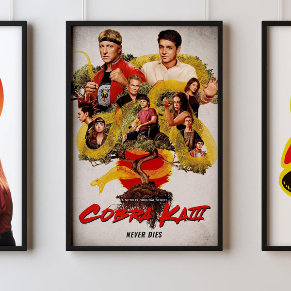 Cobra Kai 2018 One Cobra Kai Karate Kid Posters Big Print Art Frame TV ...