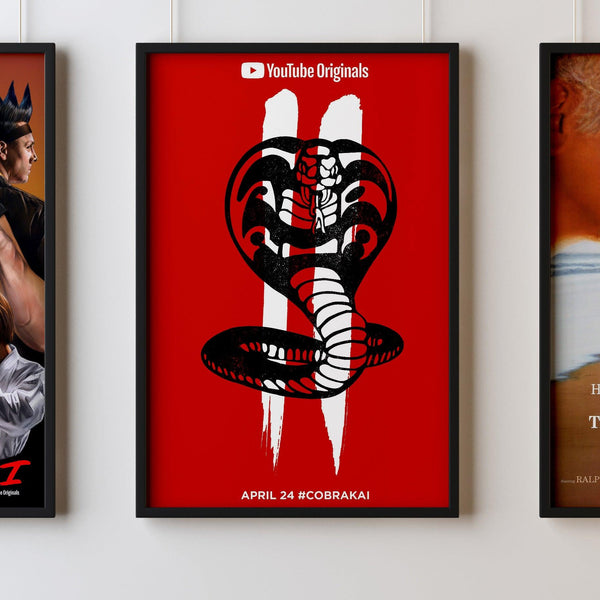 Cobra Kai 2018 Six Cobra Kai Karate Kid Posters Big Print Art Frame TV ...